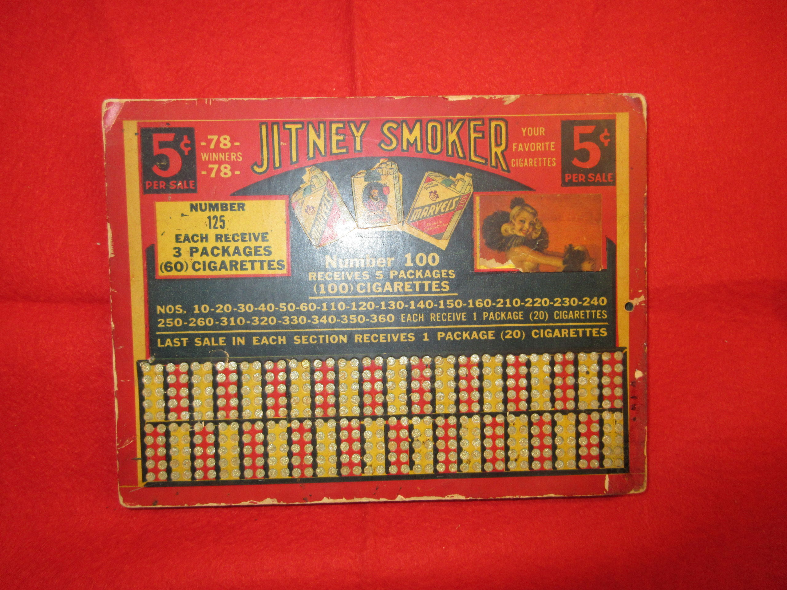 MARVELS-JITNEY SMOKER YOUR FAVORITE CIGARETTE-GAME – BARRY FOSTER SALES